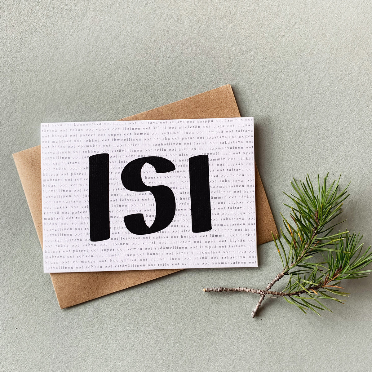 ISI - kaksiosainen kortti – Helle Visuals